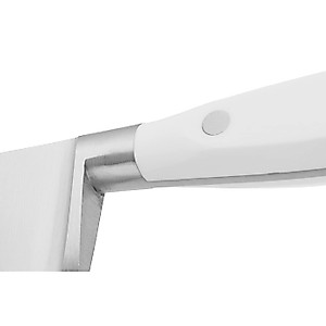 ARCOS Forged Chef Knife 10 Inch Stainless Steel. Professional Cooking Knife For Cutting Variety of Foods. Ergonomic Polyoxymethylene Handle and 250mm Blade. Series Riviera Blanc. Color White