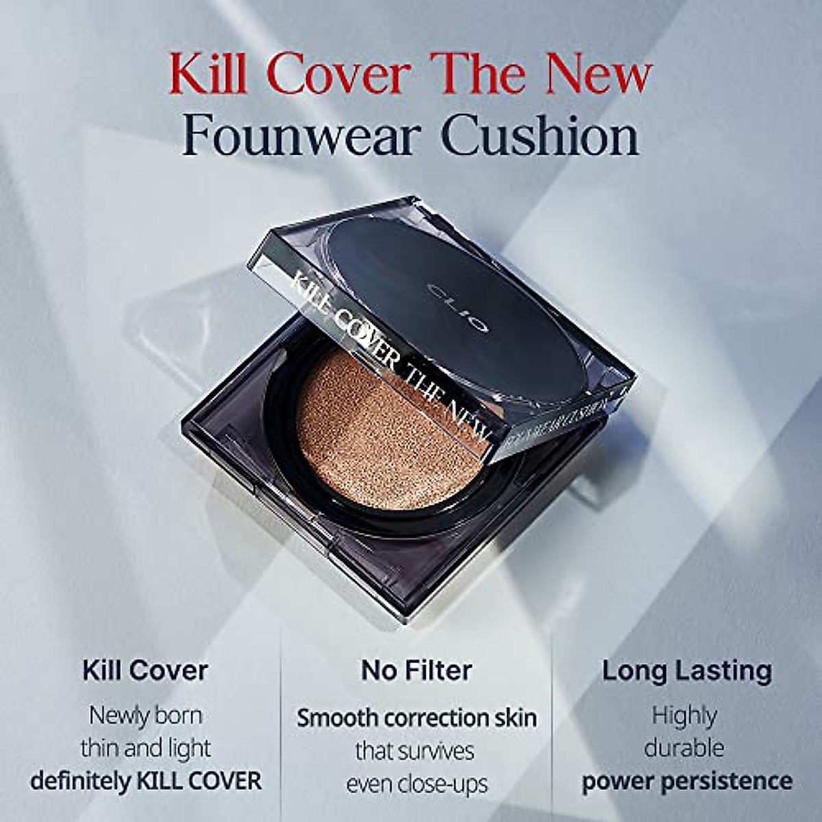 CLIO Kill Cover The New Founwear Cushion Refill Included (15g*2, 3 LINEN)
