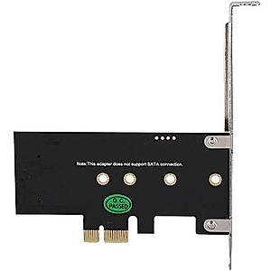 MZHOU NVME M.2 SSD M-Key to PCI-e 3.0 x1 Host Controller Expansion Card,Supports M2 NGFF PCI-e 3.0, 2.0 or 1.0, NVME or AHC 2280, 2260, 2242, 2230 Solid State Drives with Low Profile Bracket