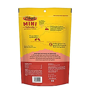 Zuke's Mini Naturals Dog Training Treats, Salmon Recipe, Soft Mini Dog Treats with Vitamins & Minerals, Made for All Breed Sizes (Salmon, 16 Ounce (Pack of 2))