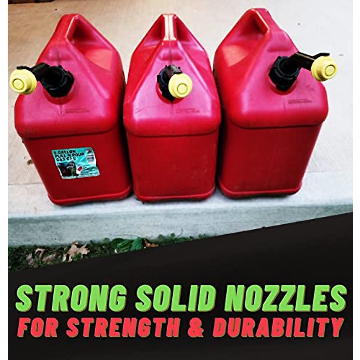 KP KOOL PRODUCTS 10 Pack Replacement Yellow SPOUT CAPS Top Hat - blitz gas can spout replacement - Fit 900302 900092 900094 Aftermarket Gas can nozzle - 5 gallon gas can spout (Spout not included)