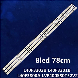 INPETS Led Backlight Strip Fit for TCL 40" TV L40F3303B L40F3301B L40F3800A L40F3800U LVF400SS0TE2V2 TOT_40F3800_3X8_3030C-V1 LED40D2710B