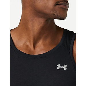 Under Armour Streaker Singlet, Black (001)/Reflective, Medium