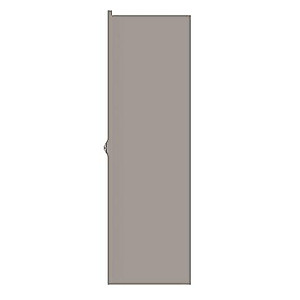 Ketcham 715K - 9" W x 15" H Lockable Series Surface Mounted Bright Annealed Stainless Steel Framed Mirror Medicine Cabinet