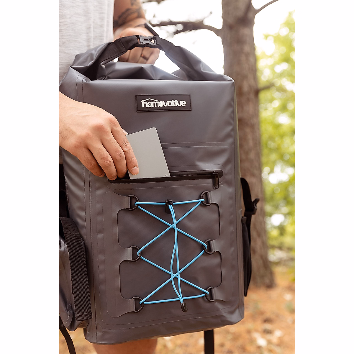 Homevative Waterproof Dry Backpack, Roll Top with Inside Pockets