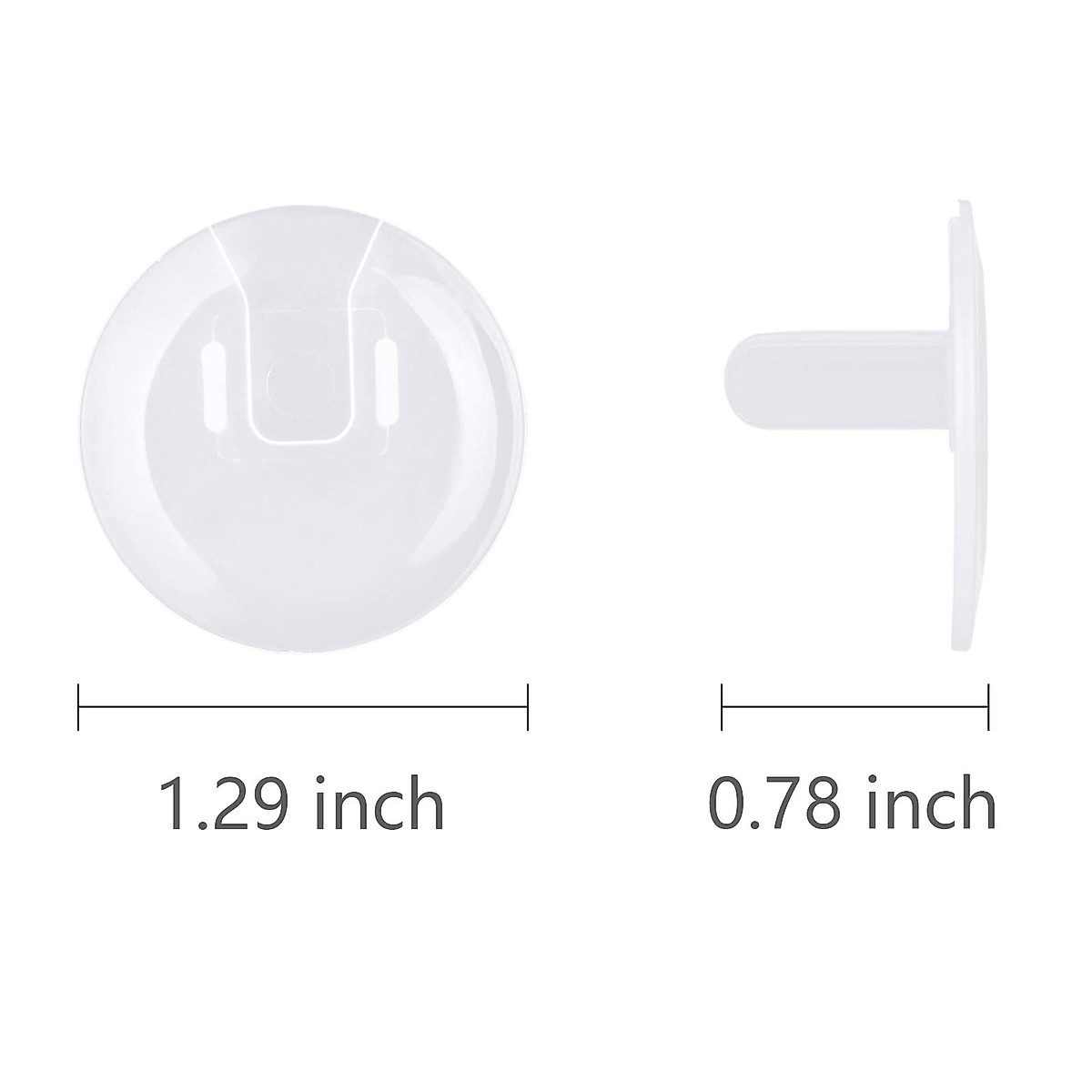 Outlet Plug Covers, Kmeivol 36 Pack Baby Proof Outlet Covers, Durable & Steady Baby Proofing Outlet Covers, Reassured Electrical Outlet Cover Plates, White Insulated Plastic Outlet Cover