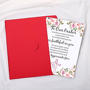 Pastor Appreciation Cards for Partors, Pastor Wife Appreciation Cards, Pastor Appreciation Gifts, Pastor Gifts for Men, Ministry Appreciation Card for Pastor, Christian Thank You Cards With Envelopes