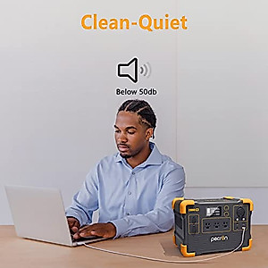 pecron Portable Power Station E1000PRO,1000Wh Solar Powered Generator with 3X120V/1200W AC Outlets PD100W Output Lithium Battery Backup for Outdoor Camping Emergency(Solar Panel Optional)