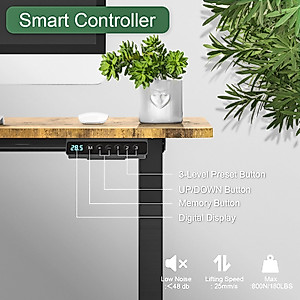 ExaDesk Upgrade Version 63 * 55 inch L Shaped Electric Adjustable Height Standing Desk, Corner Stand Up Desk, Sit Stand Computer L Desk for Gaming Office