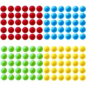 Hotusi 120Pcs Game Replacement Marbles Balls Compatible with Hungry Hungry Hippos
