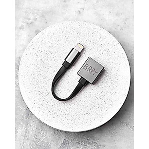 BRIK Magnetic Charging Cable - Smartphone Charger Cord - Universal Design - Anodized Metal - 3in (1-Pack)