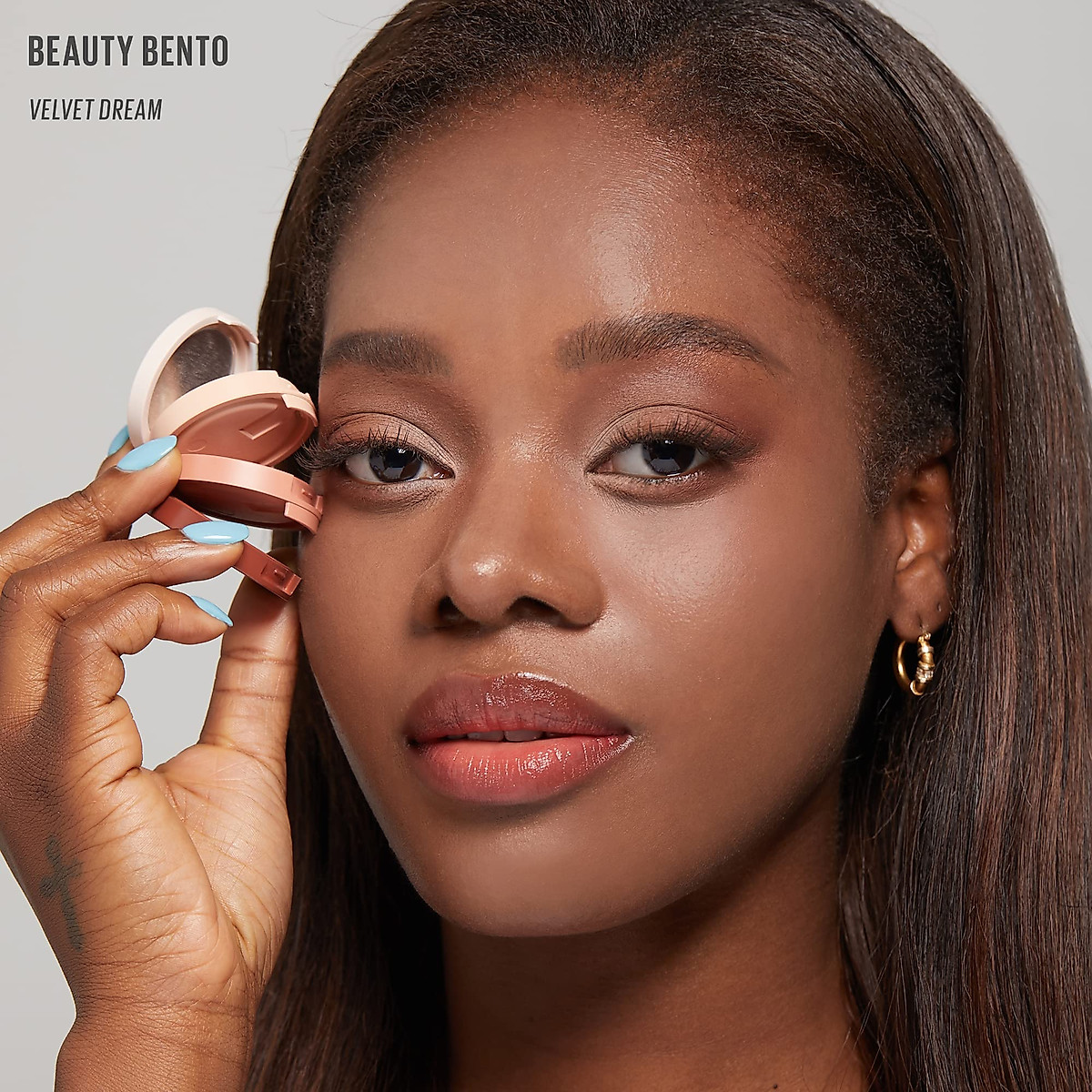 Kaja Beauty Bento Collection - Bouncy Eyeshadow Trio | Burnt Sandy Brown Tones, Travel Size, 13 Velvet Dream, 2019 Allure Best of Beauty Award, 0.03 Oz