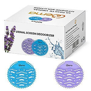WEMA Urinal Screen Deodorizer - 10 Pack toilet deodorizer (Last Up to 5,000 Flushes), Anti Splash Scented Urinal Cakes for Any Public Business Facilities Bathrooms