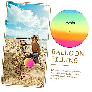 Funny Inflatable Ball Mini Sports Balls Water Balls for Kids Mini Beach Balls Kids Ball Beach Ball for Toddlers Outdoor Rainbow Ball Toy Ball Pat The Ball Child Beach Ball