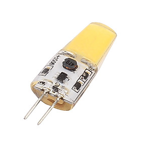 FIYA IIVVERR AC12V G4 1508 COB LED Corn Light Bulb Silicone Lamp Sapphire Filament Cool White (AC12V G4 1508 COB LED Bombilla de luz de maíz Lámpara de silicona Zafiro Filamento frío