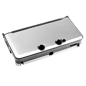 OSTENT Anti-Shock Hard Aluminum Metal Box Cover Case Shell for Nintendo 3DS Console Color Silver
