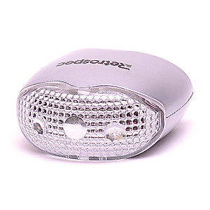 Retrospec Bicycles Amsterdam-3 Ultra Bright 3 LED Urban Commuter Bike Headlight, Silver