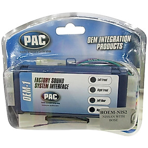 PAC ROEMINS-2 System Interface Kit to Replace Factory Radio and Integrate Factory Amplifiers for 1995-2002 Nissan Vehicles with Bose Audio Systems,Black