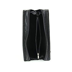 Black Vinyl Beauty and the Beast Book Handbag Novelty Clutch Purse Crossbody Bag