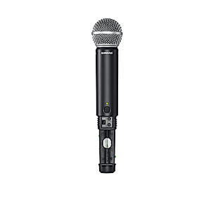 Shure BLX24R/SM58 Wireless Microphone System - 14-Hour Battery Life, 300 ft Range, UHF | SM58 Handheld Vocal Mic, Single Channel Rack Mount Receiver | J11 Band (BLX24R/SM58-J11)