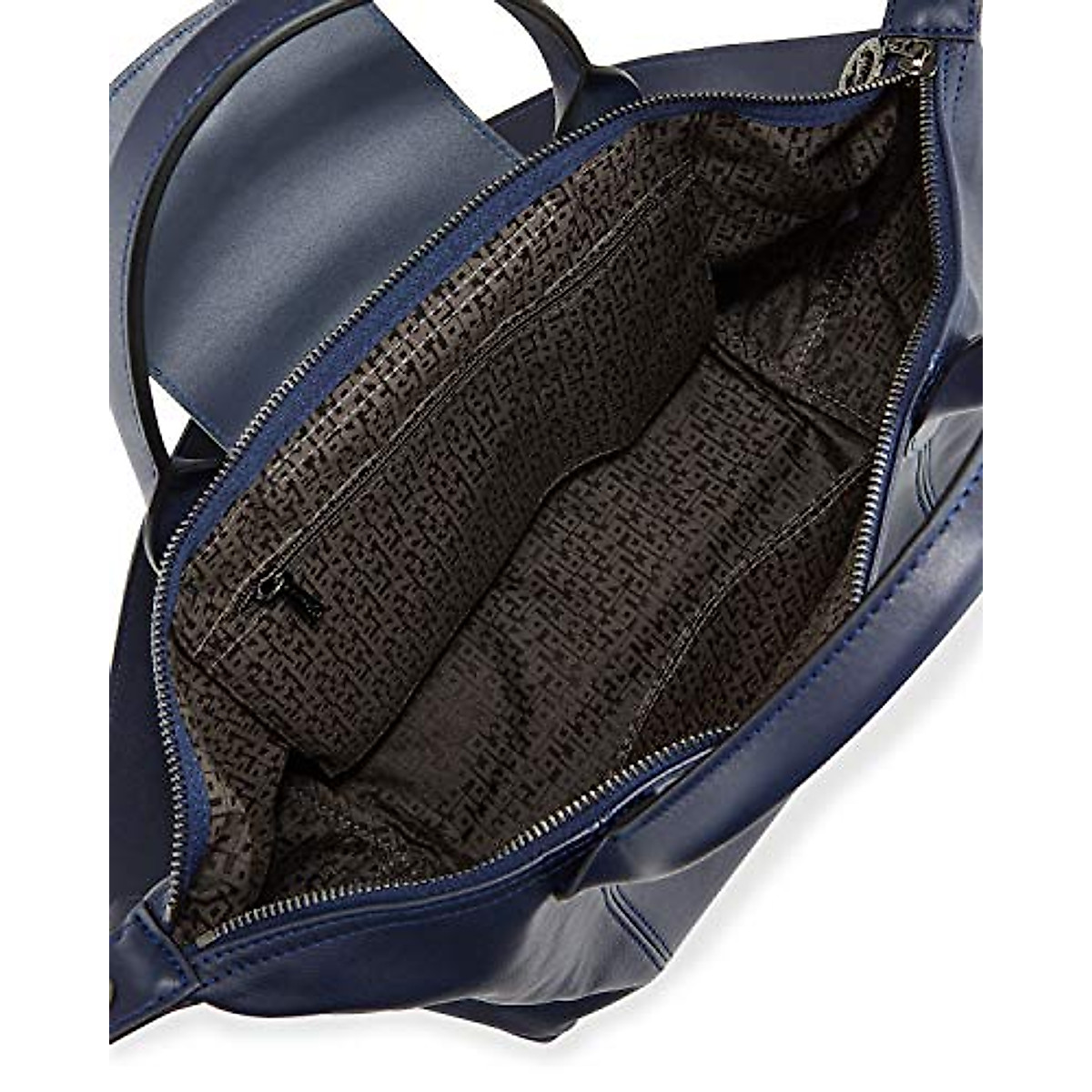 Longchamp 'Small Cuir Leather Top Handle Tote Shoulder Bag, Navy