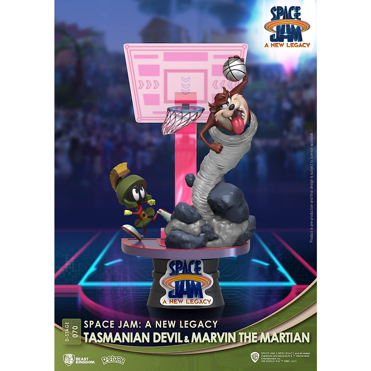 Beast Kingdom-DS-070-CB-SPACE JAM: A New Legacy-Tasmanian Devil & Marvin The Martian Close Box Figure