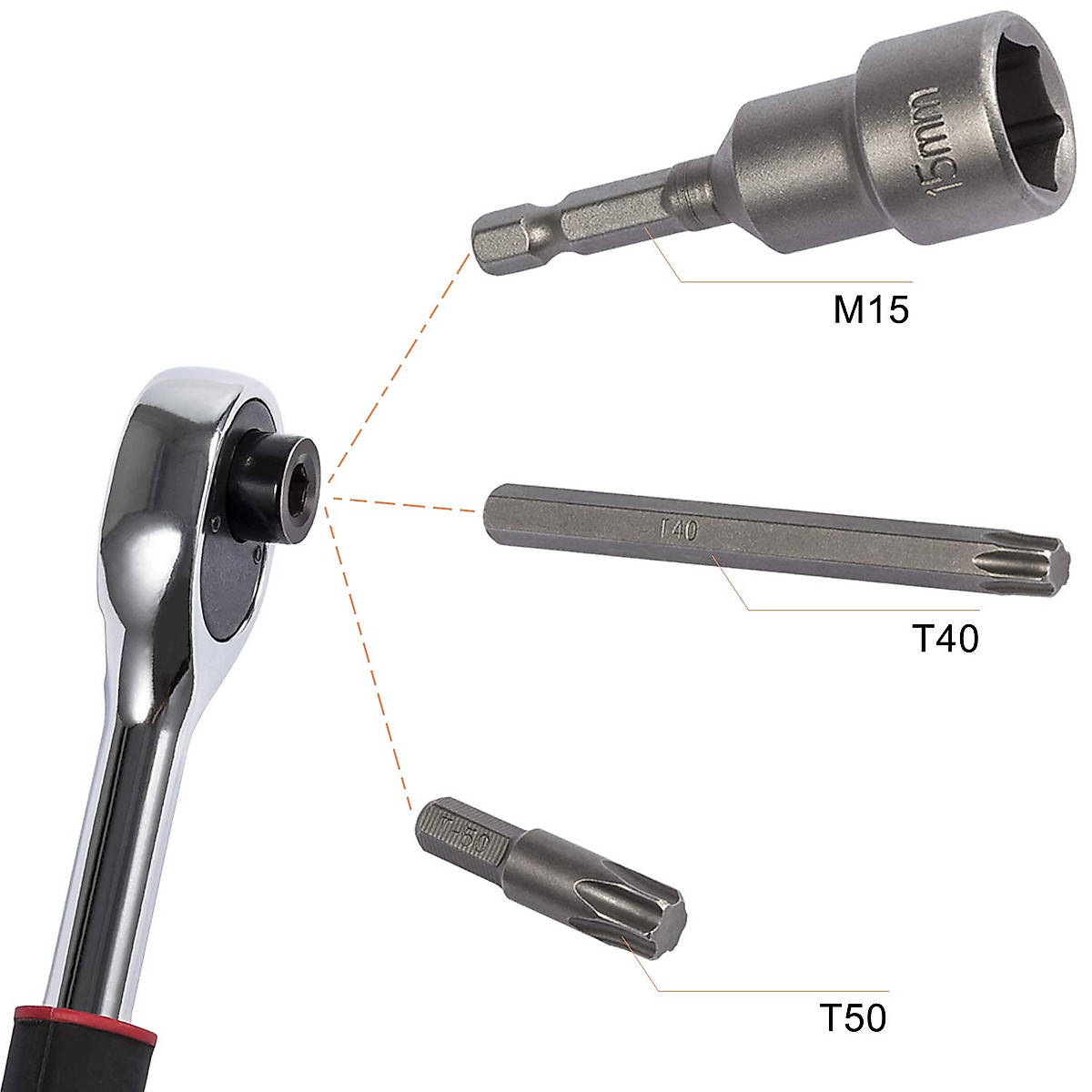 E-cowlboy Hard Top and Door Removal Torx Set Tool Kit for 2007-2024 Jeep Wrangler JK JKU JL JLU Sports Sahara Freedom Rubicon Unlimited Gladiator JT 2-Door & 4-Door Replace 68361574AB 82214166AB