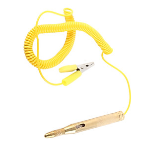 Circuit Tester Light Bulb, 100cm/ 39.3in Cable Length Auto Car Vehicle Circuit Tester DC 6V 12V 24V Light Bulb Voltage Test Pen Pencil with Stainless Probe