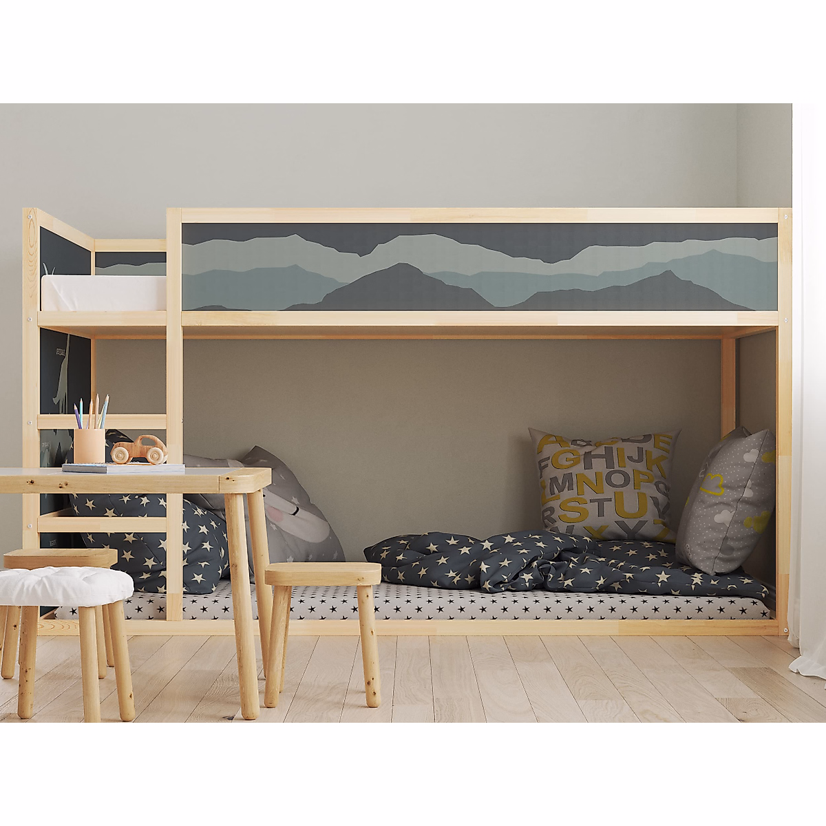 COCODECO KURA Bed Dinosaur Decals Kids Room Sticker Nursery Furniture Decals