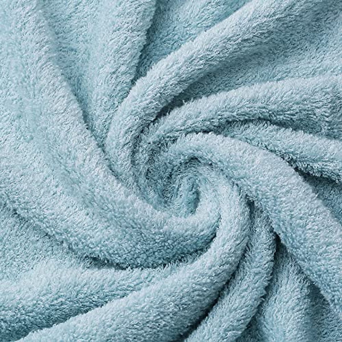 Aibaser Bath Towels, 27x54inch - Natural, Ultra Absorbent Towels for Bathroom, Travel, Gym, Shower and Spa (4 Piece Set) (Blue)