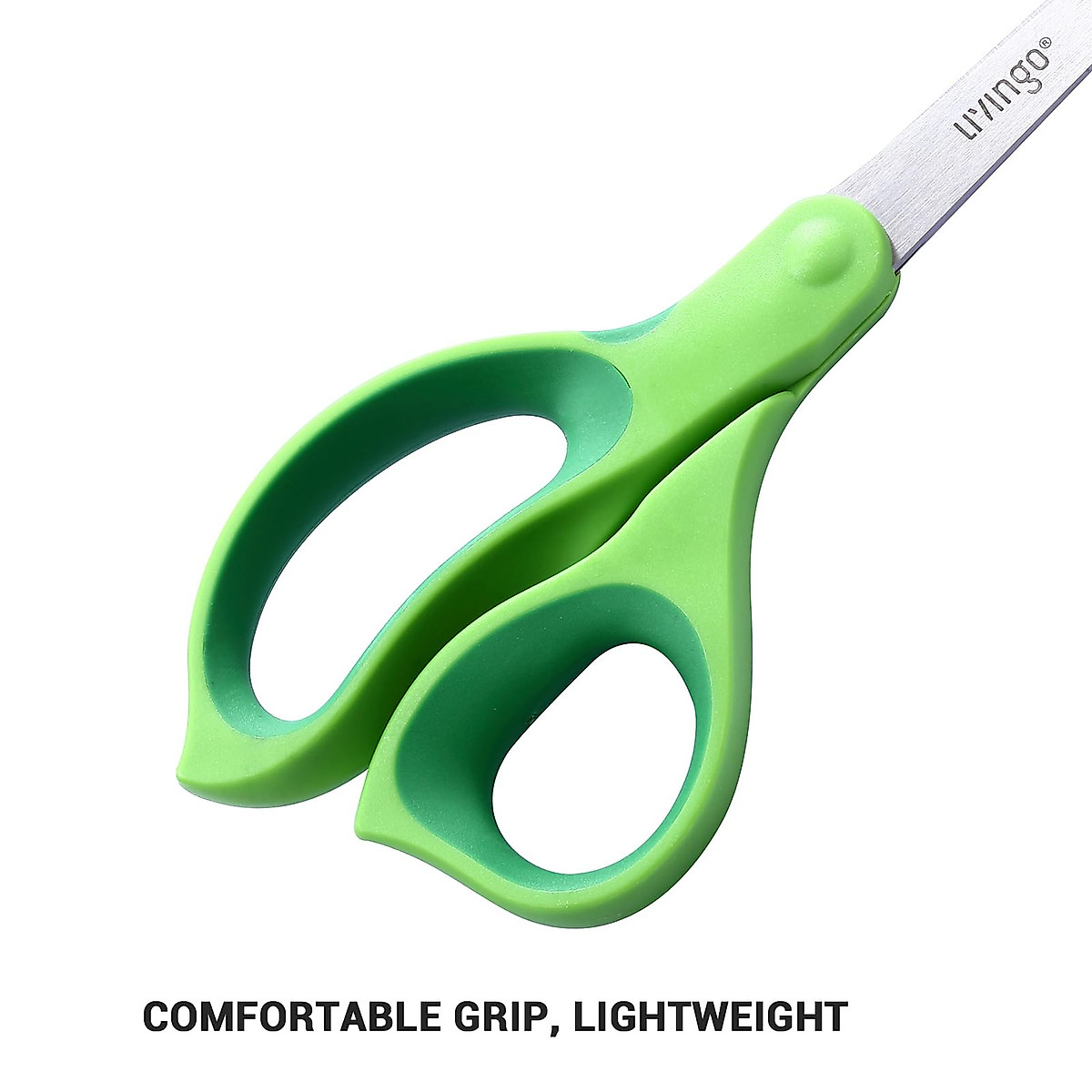 LIVINGO Left Handed Scissors All Purpose - 3 Pack 8.5 Inches Stainless Steel Sharp Adult Scissors for School Office Home Crafting Sewing Cutting Fabric Paper