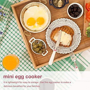 UPKOCH 1 Set Tart Reusable Cooker with Moulds Bites Steam Stovetop Jelly Boiled Poaching Microwave Cups Plastic Silicone Omelette Baking Maker Seamed Sandwiches Cookie Shape Pudding