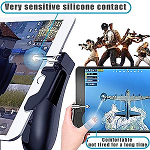 Ytuomzi Mobile Game Controller for iPad/Tablets, Sensitive Shoot Aim Gamepad Trigger for PUBG/Knives Out, Handgrip for Tablet & Smartphones