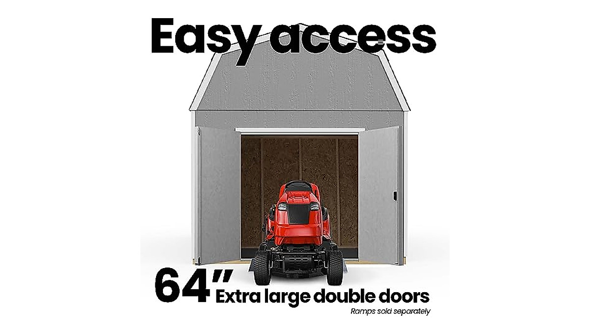 Braymore 10x18 DIY Wooden Storage Shed by Handy Home