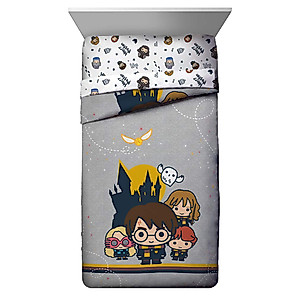 Jay Franco Harry Potter Twin Comforter Set, Gray