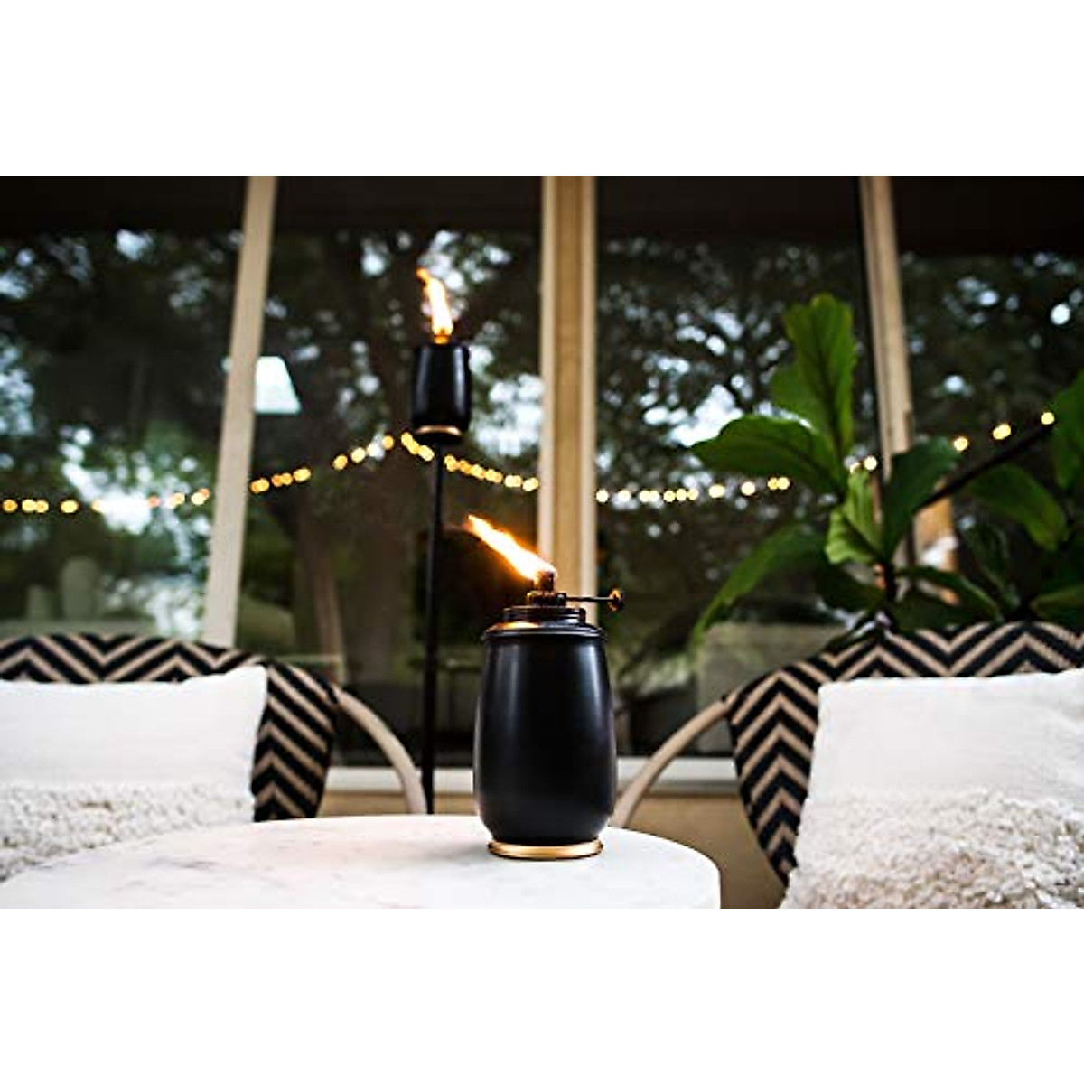 TIKI Brand 1118021 Adjustable Flame Kokomo Metal Torch 65-inch, Black