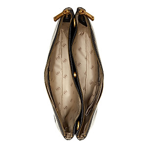 GUESS womens Turin Status Shoulder Bag, Mocha Logo, one size US