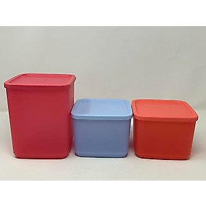 YMR for Tupperware One Touch Round Canister Set of 3-1 pc 8 cups and 2pcs of 4 cups - Full Set