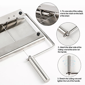 10pcs Cheese Slicer Wire, 5.5inch Cheese Slicer Replacement Wires Cheese Cutter Wires for Slicing Soft Cheeses, Pâtés