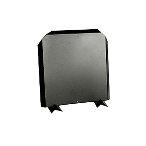 HY-C FB1515 Fireback, Stainless Steel Painted Black, Adjustable Installation, Protects Firebox, 15" x 15"