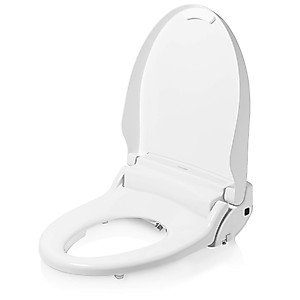 Brondell EM617 Swash Elongated Electronic Bidet Seat, Fits Elongated Toilets, White