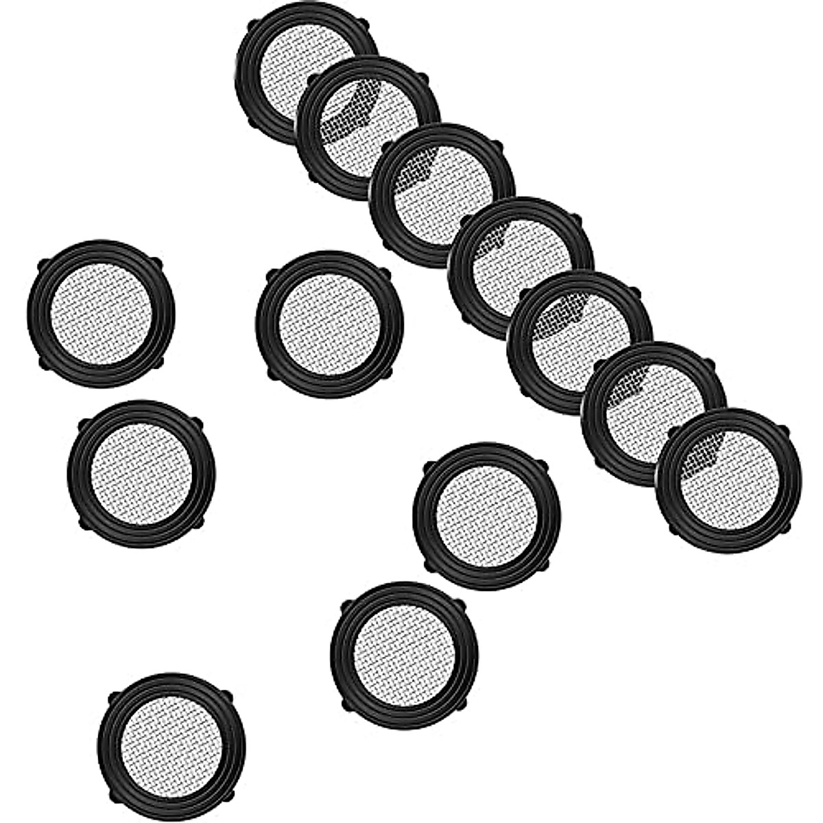 Joywayus Rubber Washers with 40 Mesh Stainless Steel Filter Screen Have Self Locking Tabs Fit for 3/4" Garden Hose or Water Faucet (Pack of 40)