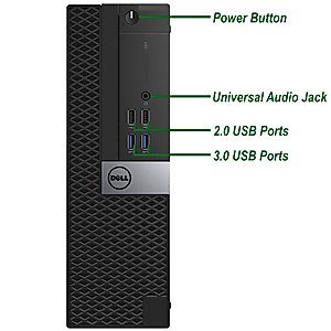 Dell OptiPlex 7040 Small Form Computer Desktop PC, Intel Core i5-6500 3.20GHz Processor, | 16GB Ram, 256GB SSD | HDMI, AMD Radeon RX-550 4GB Graphics, Wireless WiFi, Windows 10 (Renewed)