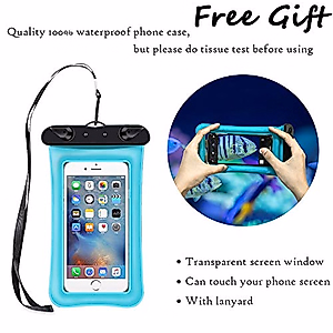 OMGear Waterproof Dry Bag Camping Gear Must Haves Dry Sack With Phone Pouch 40L/30L/20L/10L/5L Essentials for Kayaking Beach Boating River Paddling (Blue Fish,2L)