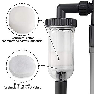 Yescom AquaBasik Electric Aquarium Fish Tank Sand Gravel Cleaner Automatic Water Changer Extendable Tube Syphon Filter Pump Vacuum