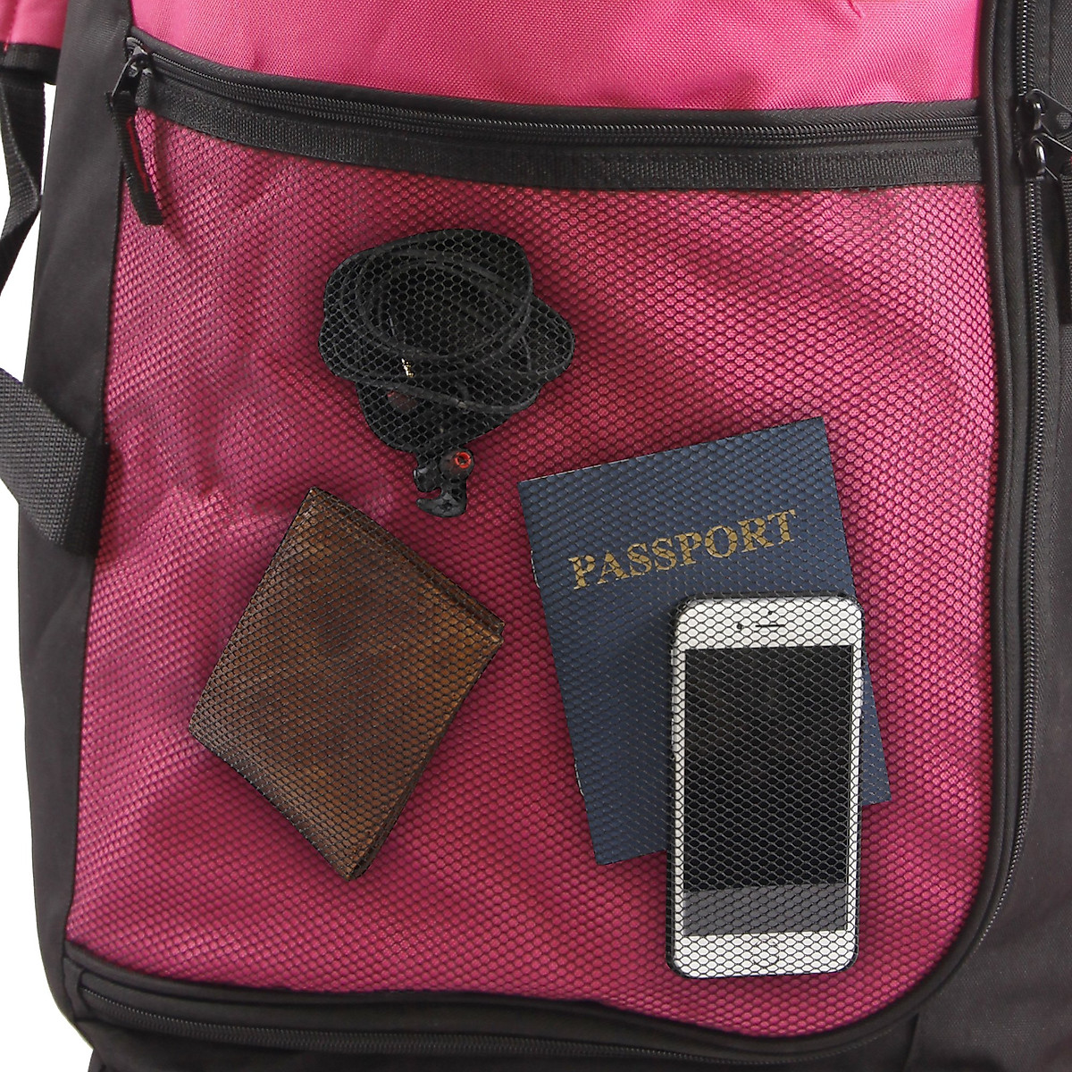 Pacific Coast Signature 30" Large Rolling Duffel Bag, Pink, One Size