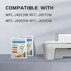 ZIPRINT LC3011 Compatible Ink Cartridge Replacement for Brother LC3011 LC-3011 LC3013 Ink Cartridge bk/c/m/y use with Brother MFC-J497DW MFC-J895DW MFC-J491DW (Black, Cyan, Magenta, Yellow, 10-Pack)