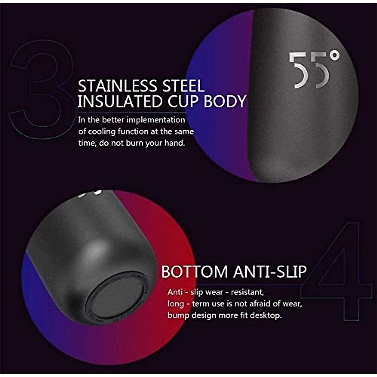 MXJCC Cupcooler, Instant Cooling Cup Smart Device Fast-Cooling Mini Portable Refrigerator Cools for Drinks and Water Extreme Fast Beverage Cooler (Color : Gray)