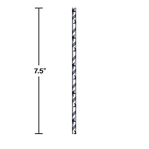 Creative Converting Officially Licensed NFL Paper Straws, 24-Count, Dallas Cowboys -