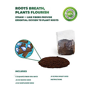 Window Garden Microgreens Grow Kit - Assorted Microgreen Seeds, Indoor Starter Growing Kit -Window Garden 20 Cavity Seed Propagation Kits (2) – Complete with Fiber Soil